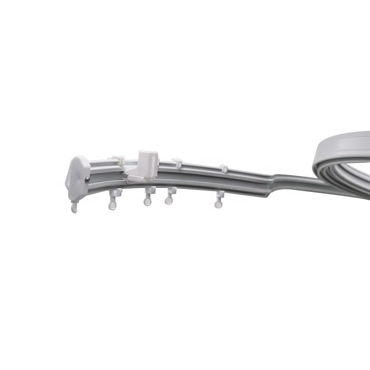 aluminium Sophisticated flexible curtain track curtain rail rollers ...