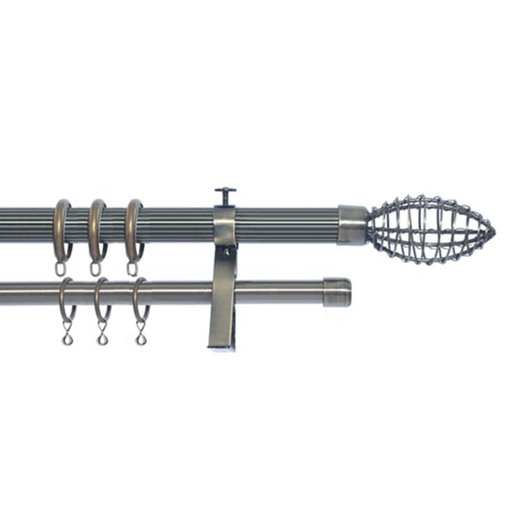 High quality diameter roman rod stainless steel window curtain rod with ...